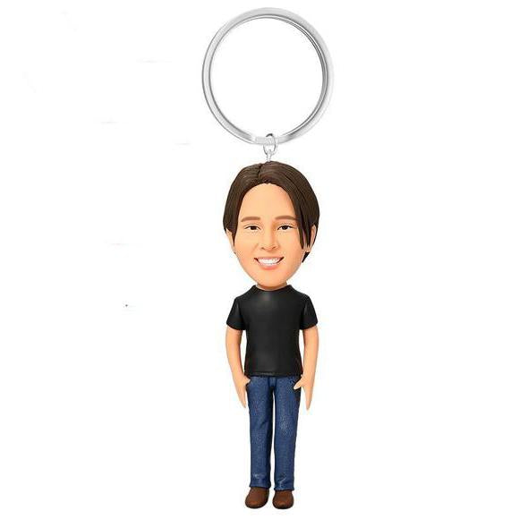 Personalized Custom Bobbleheads Keychains - Gift for Him & Her ...